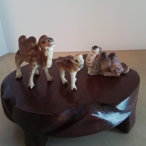 Accents | Vintage Ceramic Miniature Animal Set Camel Family | Poshmark